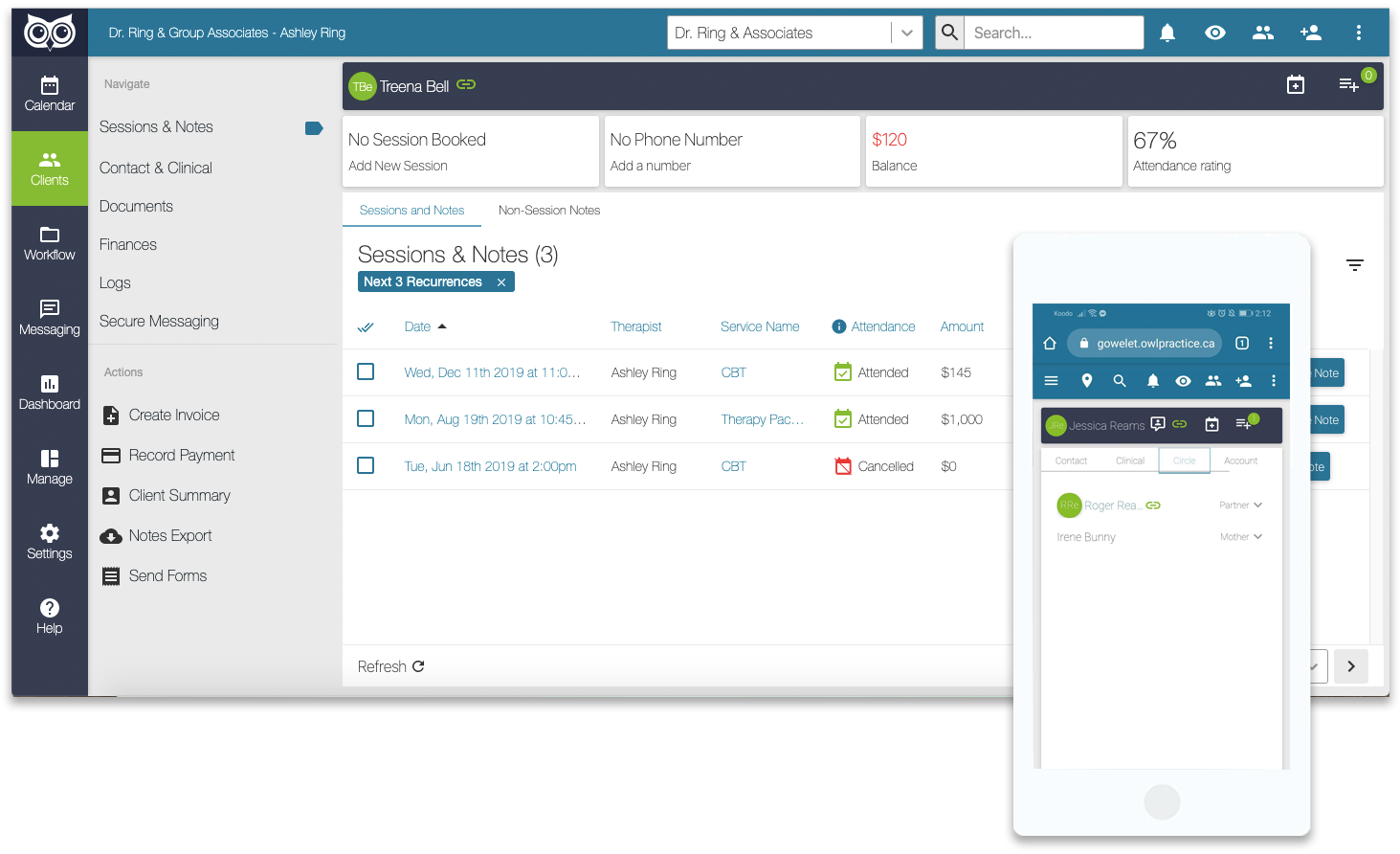 Practice Type – Owl Practice | Mental Health Practice Management Platform